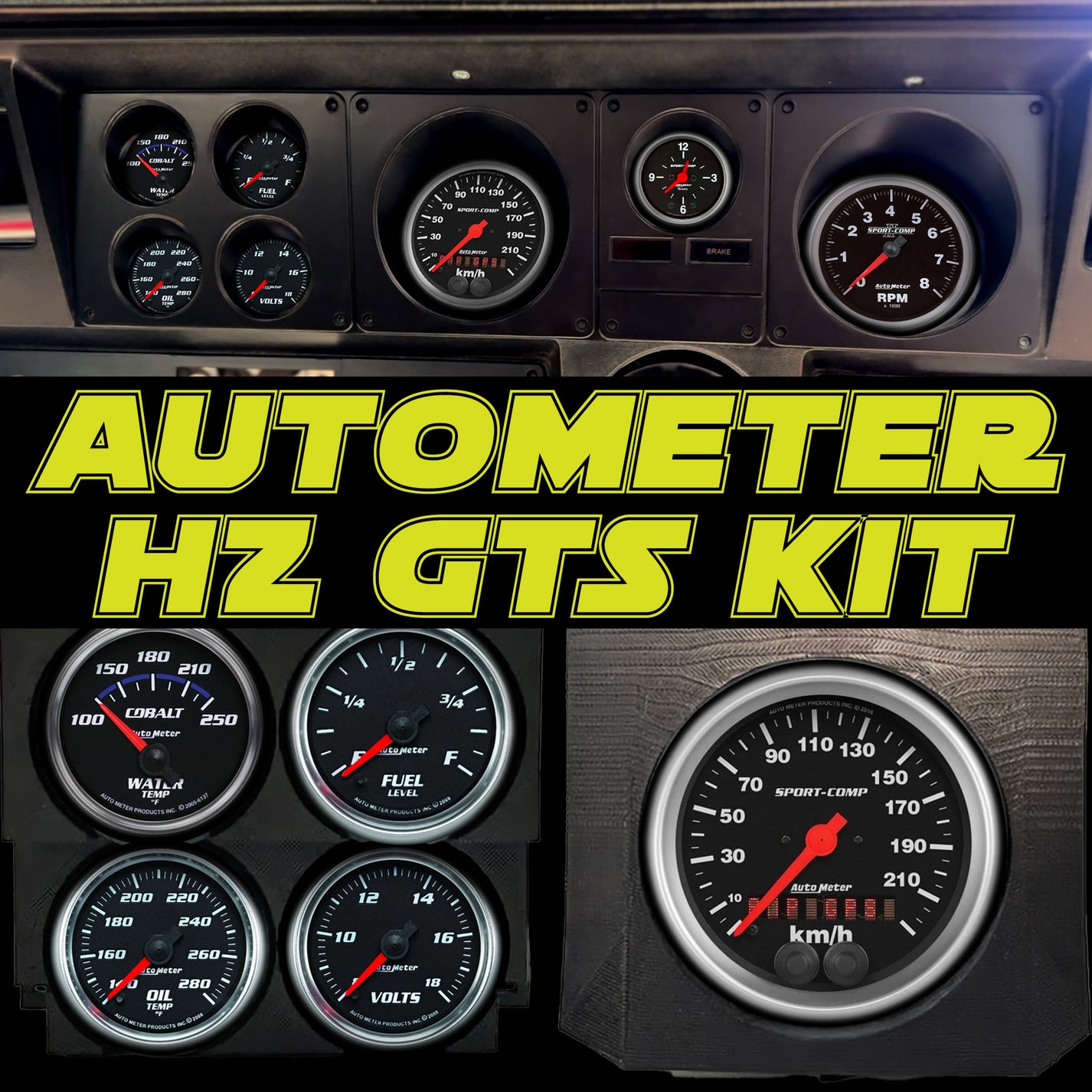 AUTOMETER - HZ GTS Dash Gauge Adaptor Kit – UNICQ PARTS